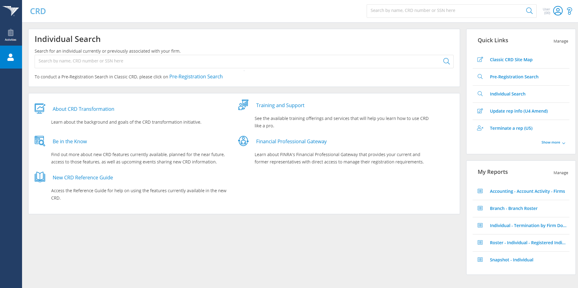 Be in the Know: New CRD Current Features | FINRA.org